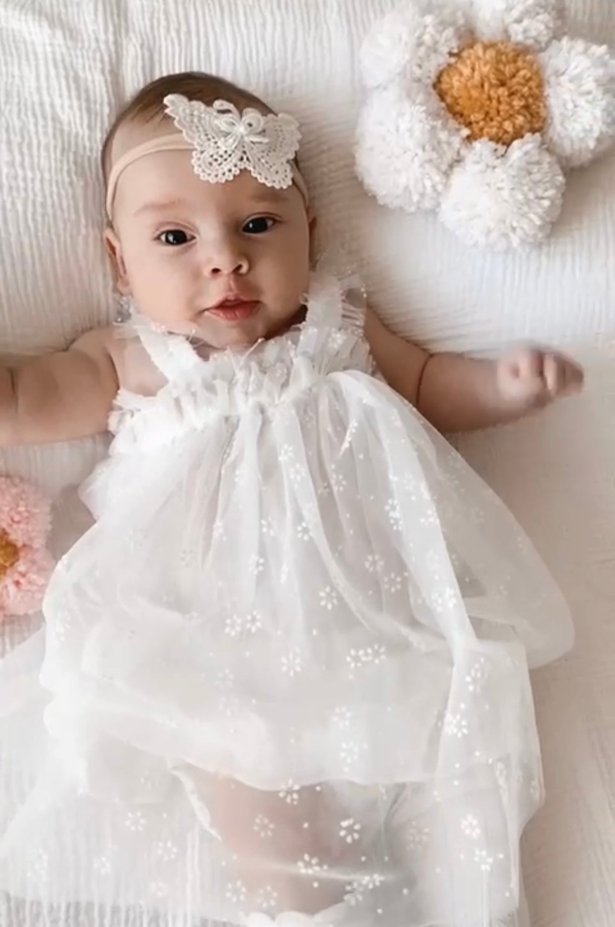 Daisy White Tulle Dress – Bodoke Kids Boutique
